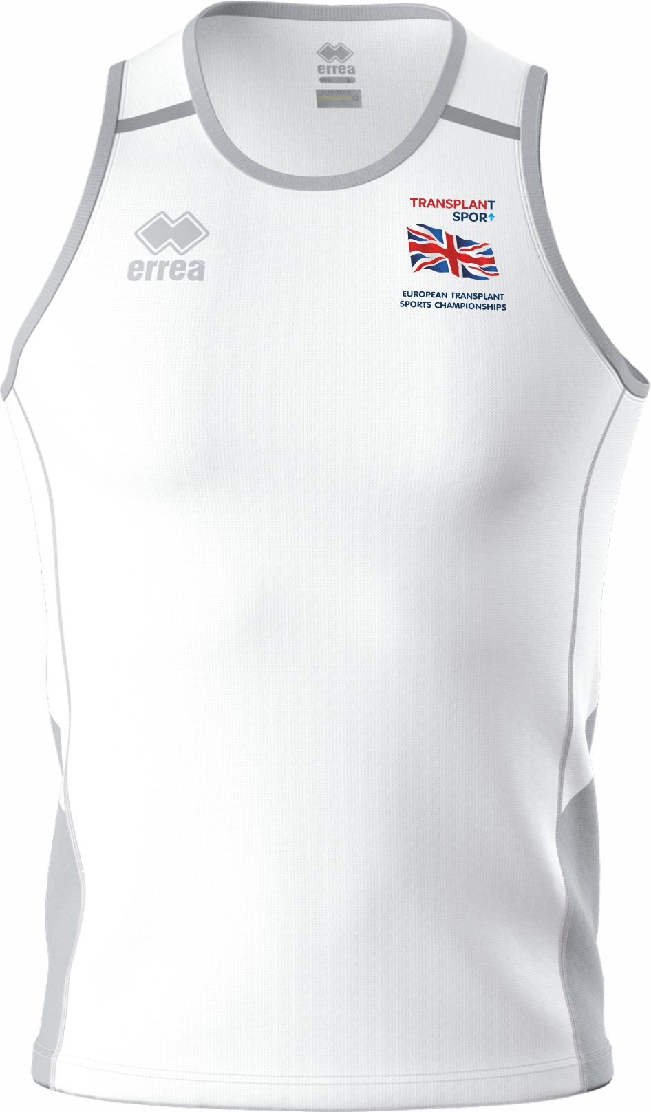 Total Teamwear :: GB TRANSPLANT Athletics running vest WHITE